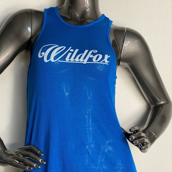 Wildfox | Tops | Wildfox Royal Blue Swing Razorback Tank | Poshmark
